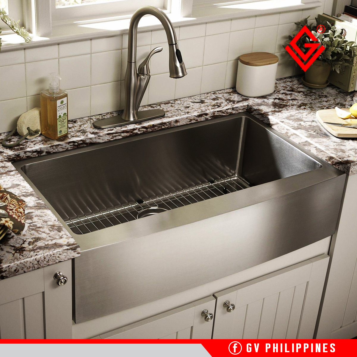 HMFS7648U (UNDER) FARMHOUSE HANDMADE UNDERMOUNT SINGLE BOWL KITCHEN ...